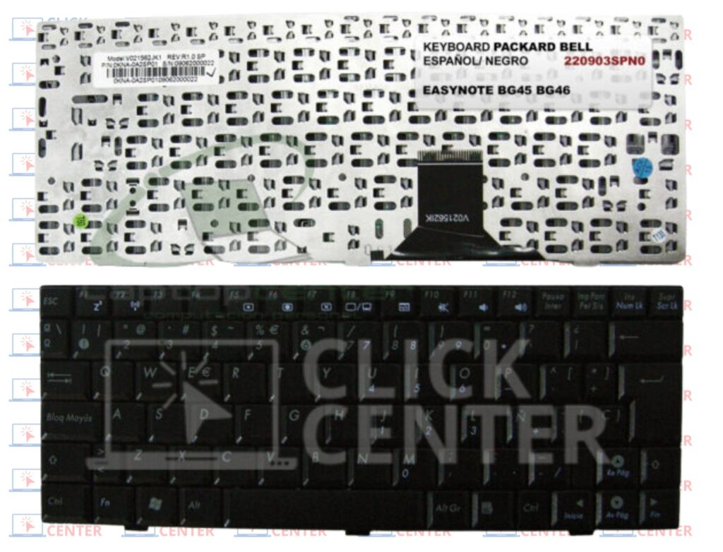 TECLADO PACKARD BELL BG45/46 ESPAÑOL NEGRO – Click Center